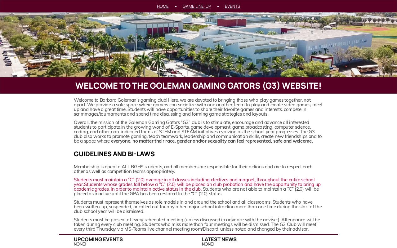 Barbara Goleman Senior High - Goleman Gaming Gators (G3)